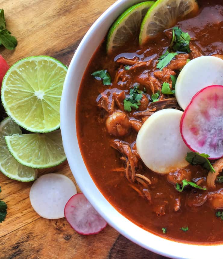 Pozole Rojo De Pollo